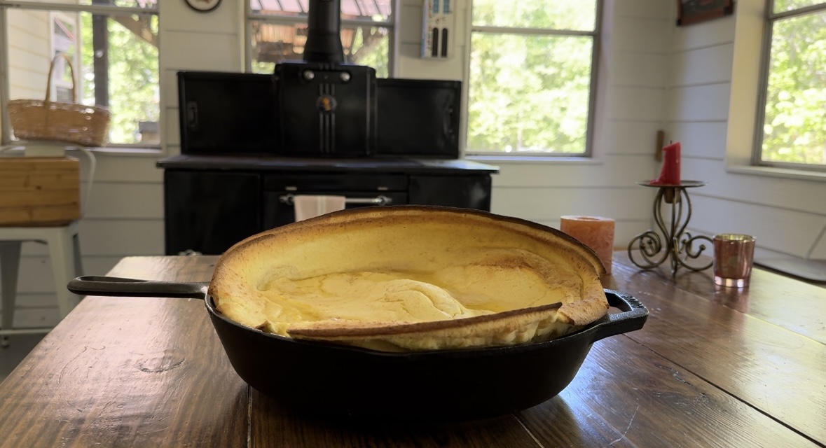 Easy Dutch Baby Pancake Recipe - Kipko Family Homestead