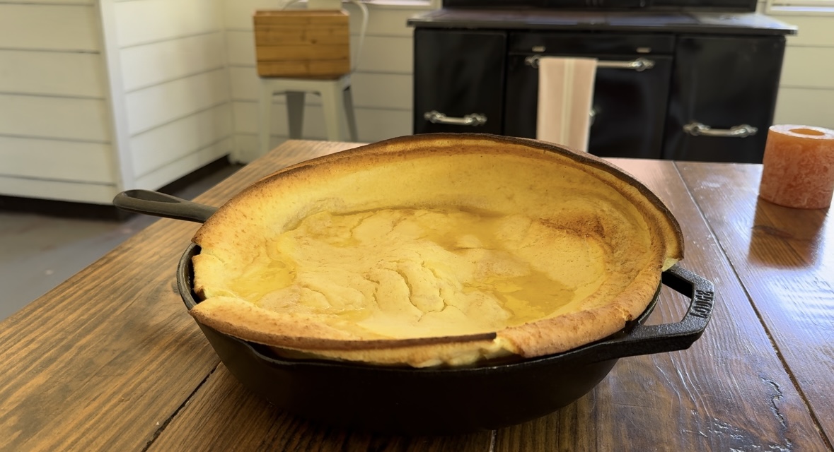 Easy Dutch Baby Pancake Recipe - Kipko Family Homestead